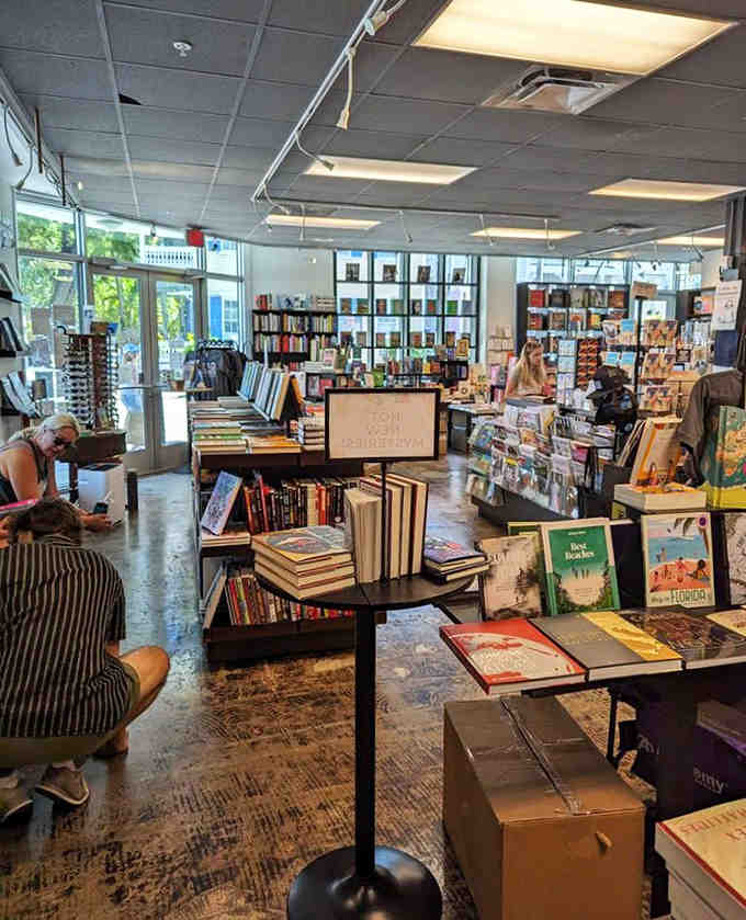 Inside, books are displayed like treasures waiting to be discovered by readers who still appreciate turning actual pages.
