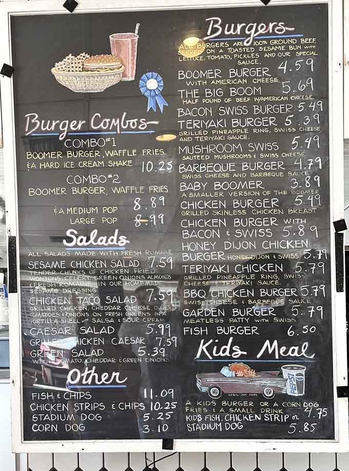 When a menu board looks this good, you know someone's been perfecting these recipes for decades.