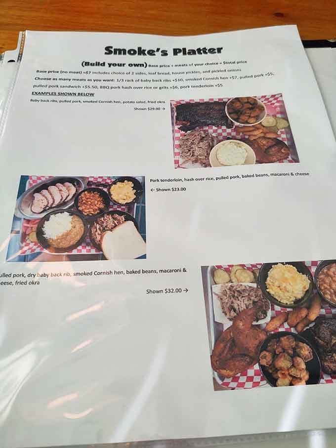 Build-your-own platters mean you're the architect of your own delicious destiny, one smoked meat at a time.