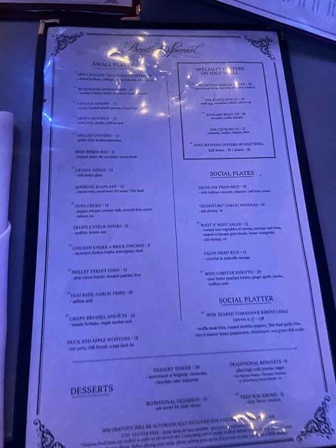 Small plates with big ambitions, this menu reads like a greatest-hits album of coastal creativity.