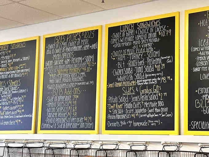 Chalkboard menus mean fresh options and the comforting knowledge that real humans are running this show.