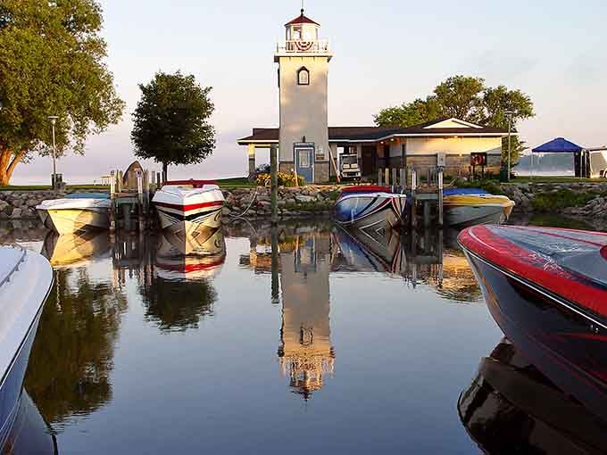 When your harbor looks this good at golden hour, you understand why people never stop taking photos.