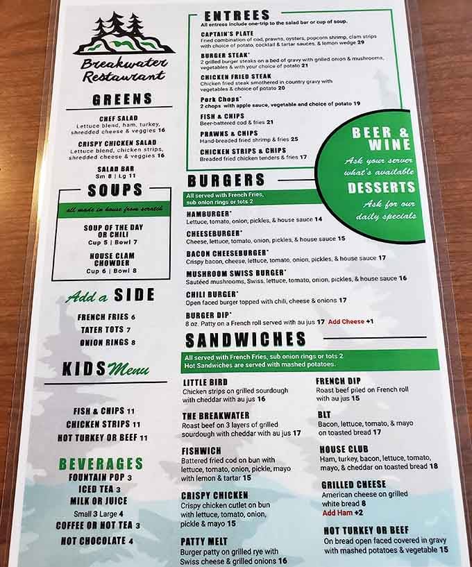 A menu that proves you don't need fifty pages to do seafood right, just fresh fish and honest cooking.