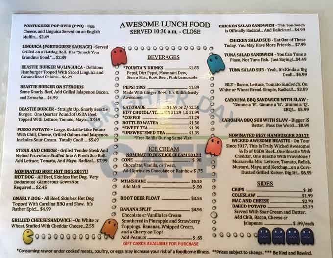 This menu is a masterclass in comfort food done right, with creative names that'll make you smile before you eat.