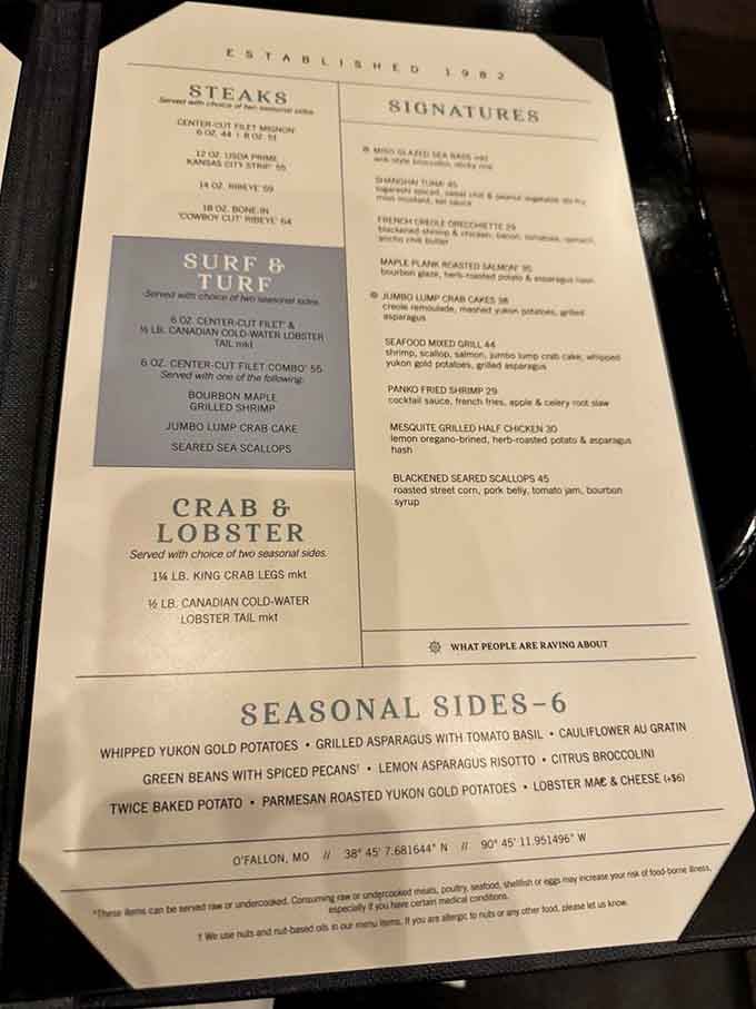 When a menu says "Established 1982," you know they've had plenty of time to perfect their craft.