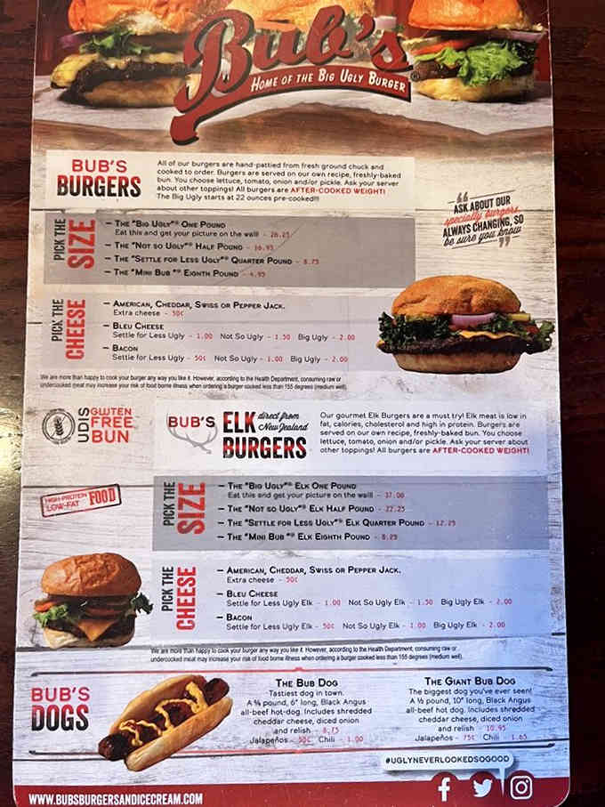 The menu reads like a choose-your-own-adventure book, except every path leads to delicious, glorious excess.