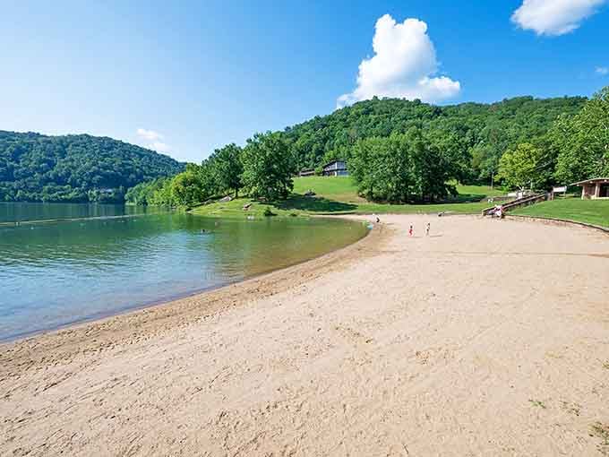 Real sand, real water, real Kentucky, this beach proves landlocked doesn't mean beach-deprived for summer fun.