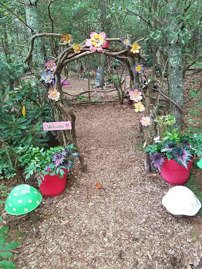 Walking through this archway officially makes you a guest in the fairy realm, so mind your manners.