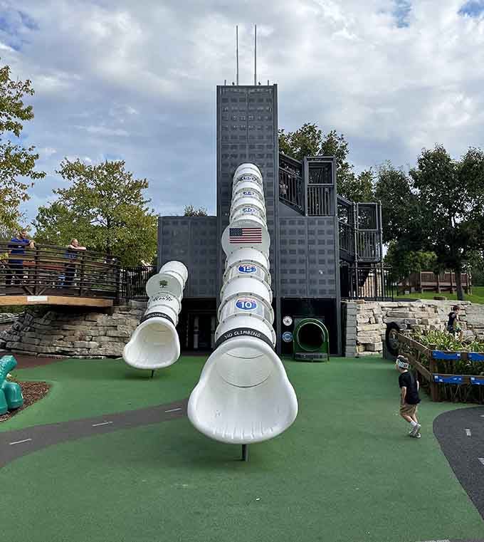 These slides twist more than a pretzel factory, delivering thrills that'll make your stomach do backflips.