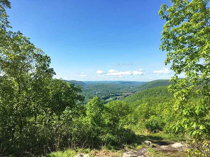 This is the view that makes every huffing, puffing step worth it, stretching endlessly toward distant horizons.