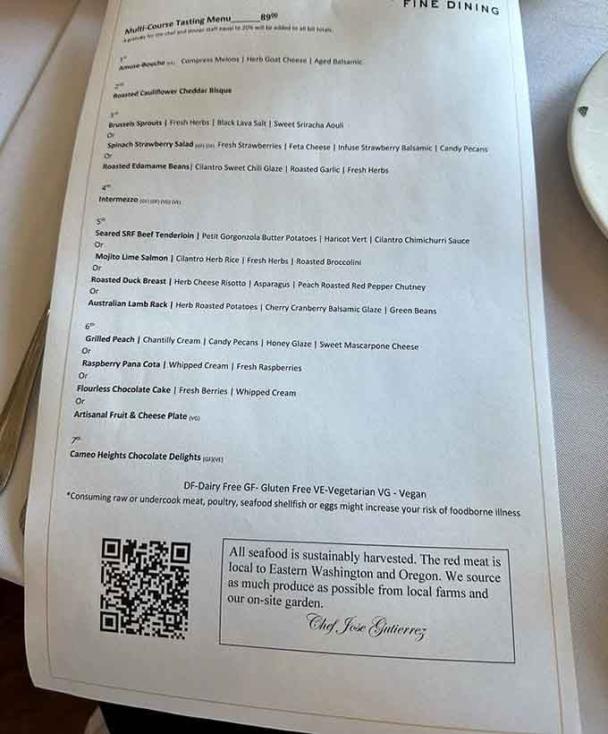 Multi-course tasting menus that accommodate every dietary preference, because everyone deserves to eat well in wine country.