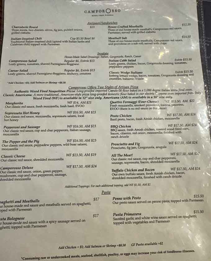 From charcuterie to pasta, this menu proves they're serious about every single dish they serve.
