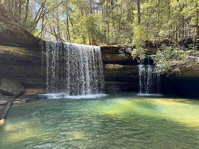 When the waterfall reveals itself, that turquoise pool makes every step of the hike worthwhile.
