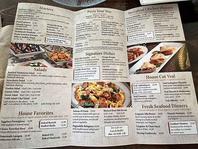 The menu offers choices galore, from classic pasta to signature dishes that'll make decision-making delightfully difficult.