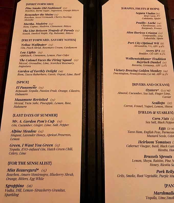 When cocktail names read like poetry and short stories, you know someone's having fun behind that bar.