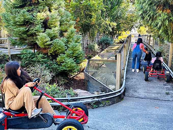 Pedal-powered fun at Remlinger Farms, because sometimes the best rides don't need electricity to create memories.