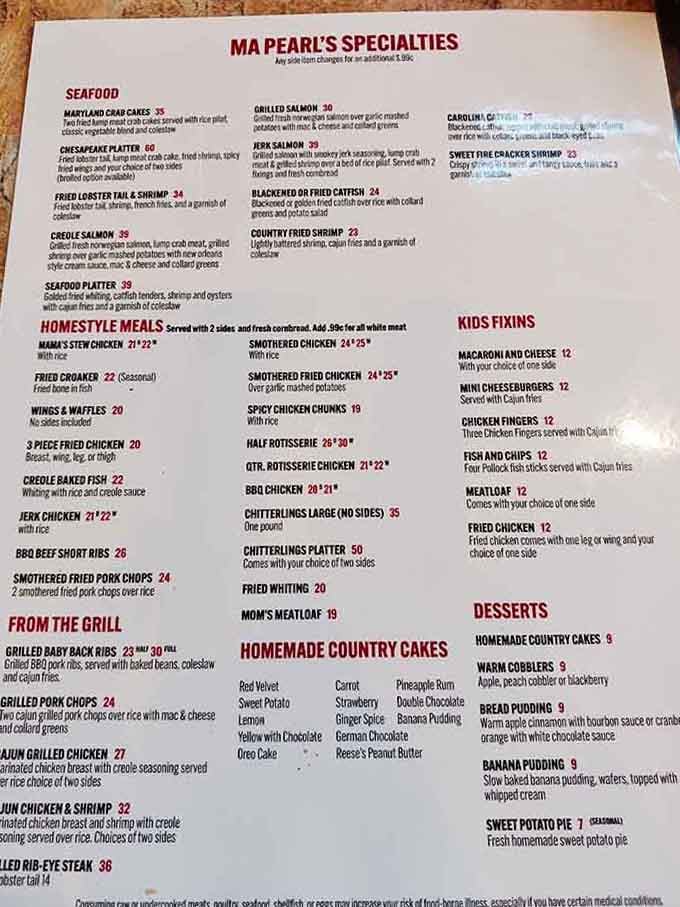This menu reads like the greatest hits album of Southern cooking, and every track is a chart-topper.