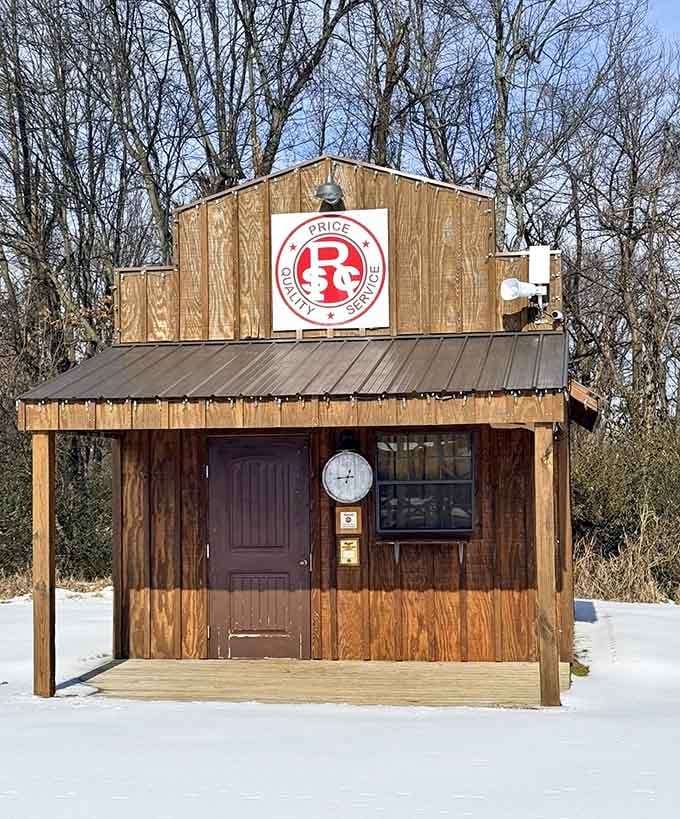Rhodes Supply Co. stands ready to outfit your frontier dreams, weathered wood and all, no tumbleweed required.