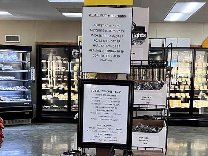 From buffet ham to corned beef, the deli menu offers quality meats perfect for pairing with artisan cheeses.