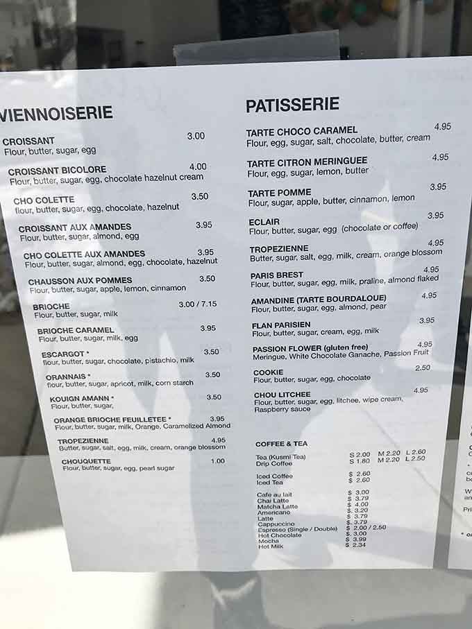 This menu reads like a love letter to butter, and honestly, we're here for the whole relationship.