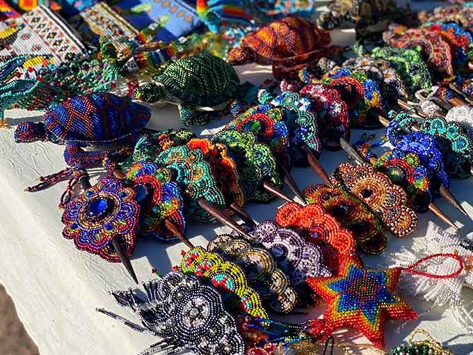 Beaded artistry so intricate you'll wonder how anyone has that kind of patience and steady hands.