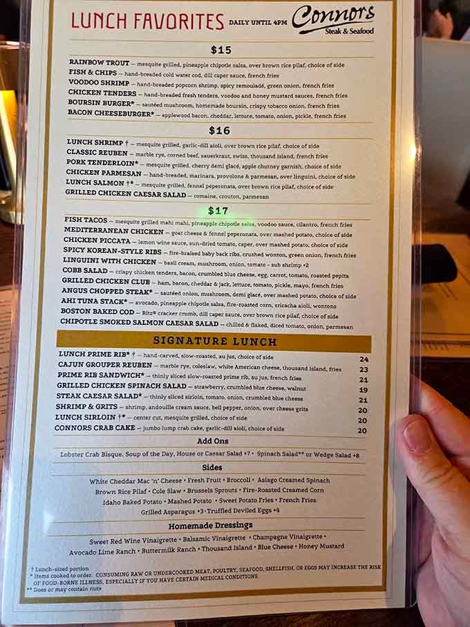 When a lunch menu offers this much variety, calling in sick suddenly becomes very tempting indeed.