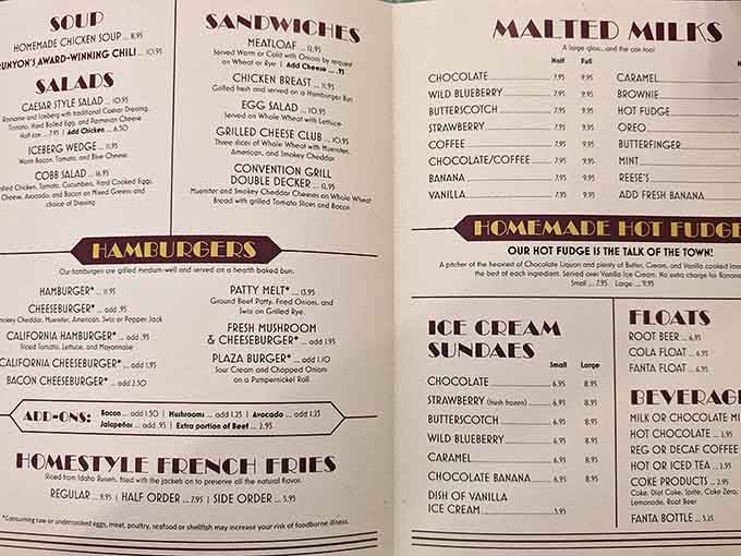 This menu reads like a greatest hits album of American comfort food, minus the disappointing reunion tour.