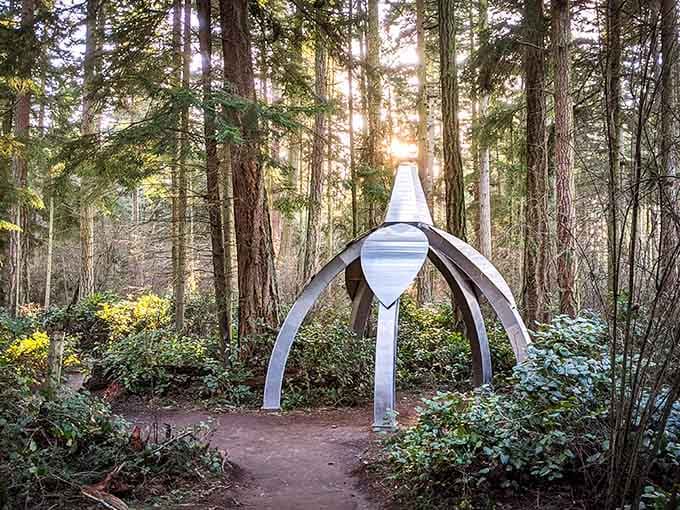 Art installations nestled in the forest prove that nature and creativity make better partners than peanut butter and jelly.
