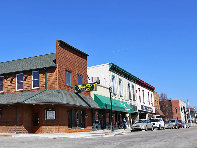 Classic storefronts and tree-lined sidewalks create that Norman Rockwell vibe we didn't know we missed.