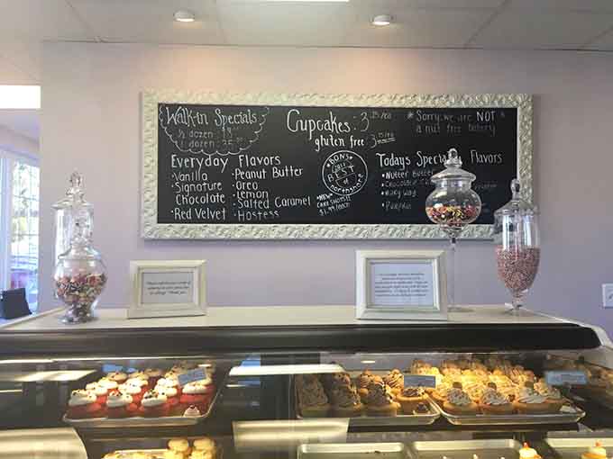 That chalkboard menu is your roadmap to happiness, listing everyday classics and adventurous specialty flavors.