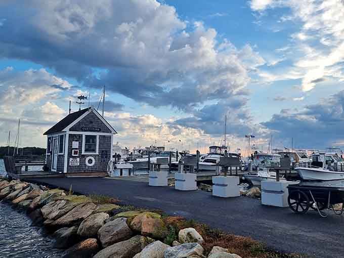 The harbormaster's office: proof that important work doesn't require a corner office downtown.