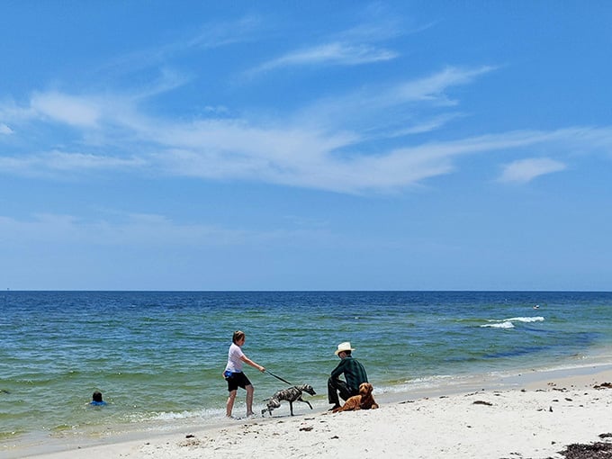 Nothing says "we're on vacation" quite like building sandcastles while the Gulf sparkles behind you.