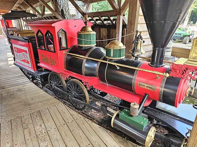 All aboard the most charming locomotive this side of the Mississippi, or any side really.