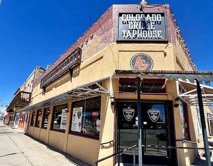 The Colorado Grille & Tap House stands proud on Grand Avenue, promising cold beer and warm welcomes inside.