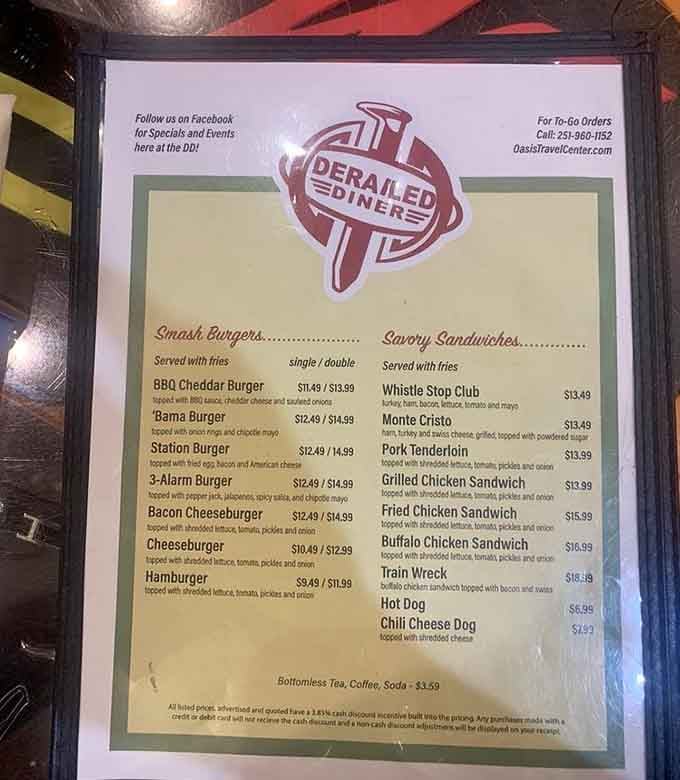 When your menu includes something called the Train Wreck, you know the kitchen has a sense of humor and ambition.