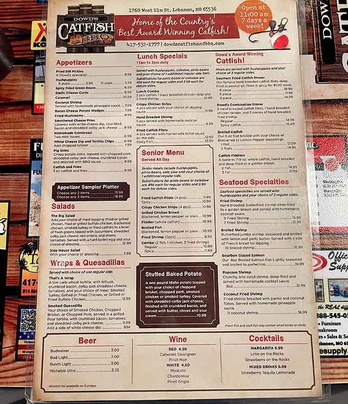 This menu is basically a choose-your-own-adventure book, except every choice leads to deliciousness and zero regrets whatsoever.