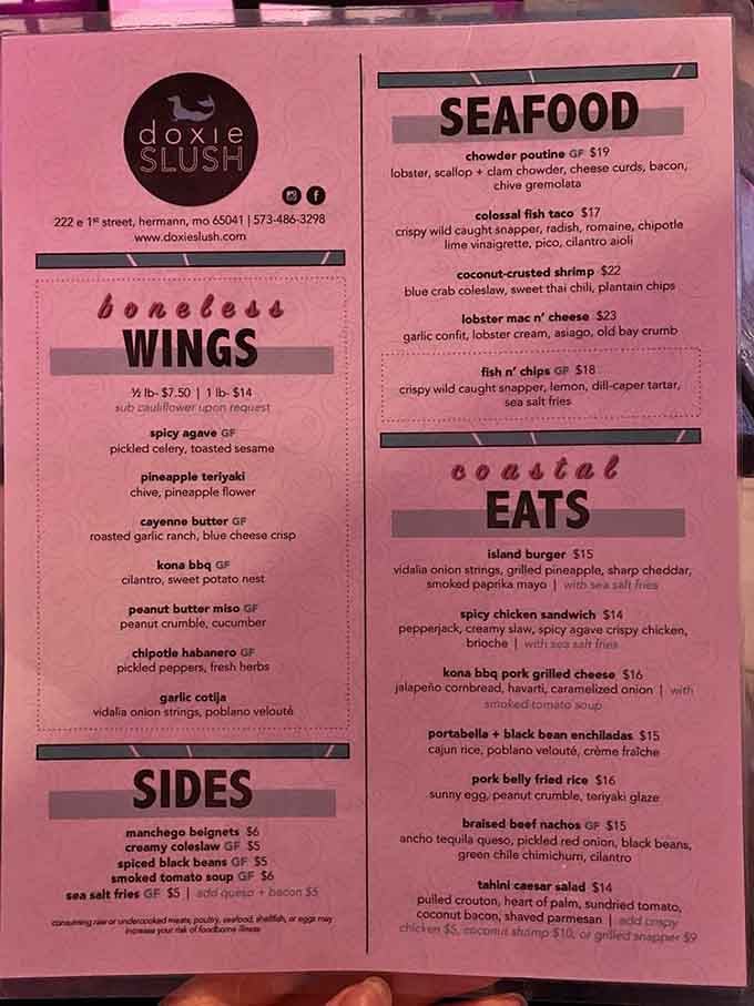 This isn't your average menu; it's a passport to flavor adventures you didn't know Missouri could deliver.