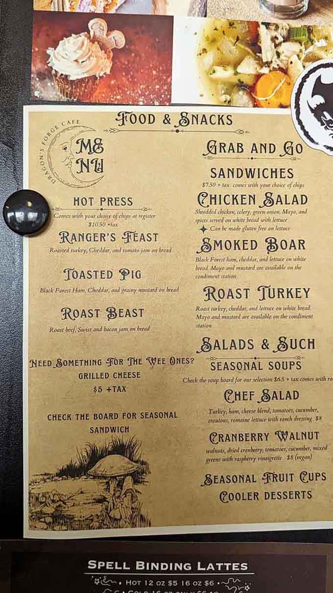 When your menu features items like "Ranger's Feast" and "Toasted Pig," you know lunch just got interesting.