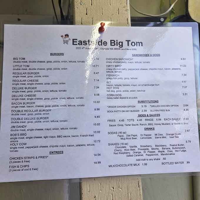 When your menu needs this much space, you know you're in for a seriously good time.