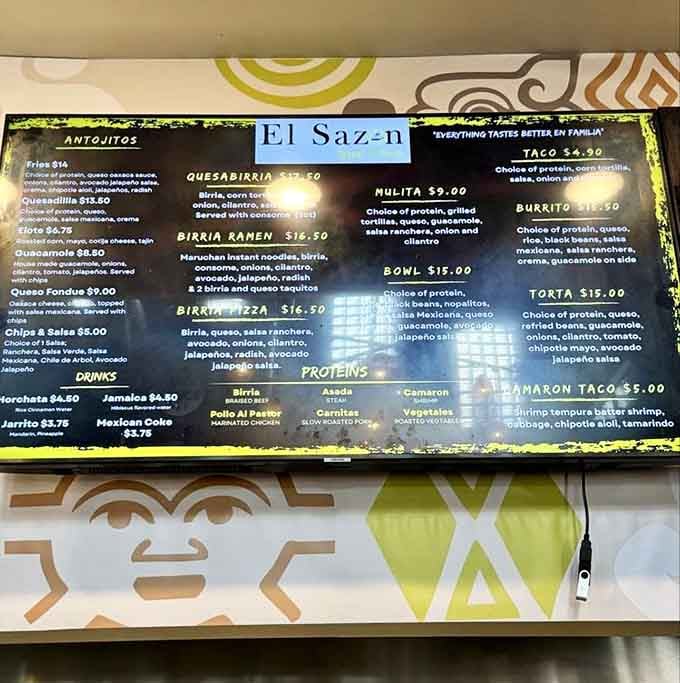 Everything from birria ramen to quesabirria lives here, proof that creativity and tradition make beautiful menu babies together.