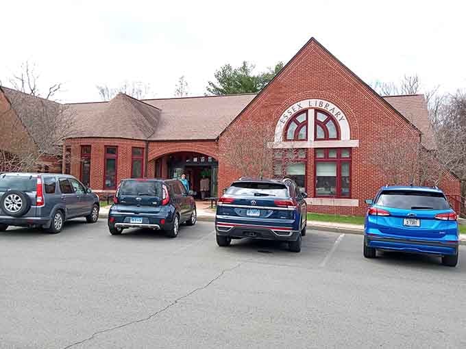 The Essex Library stands ready to prove that knowledge and architectural beauty make excellent neighbors.