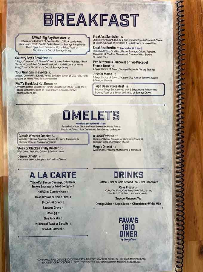 The breakfast menu reads like America's greatest hits, and yes, you can have it all at once.