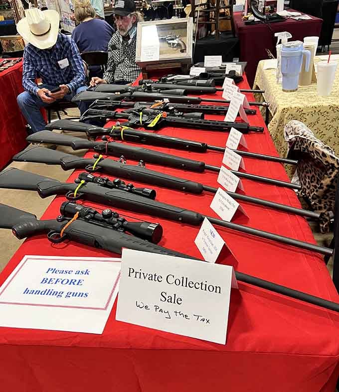 This private collection sale is more organized than most people's entire lives, complete with tax payment and everything.