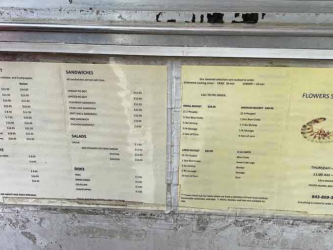 When the menu's written on weathered boards, you know you're in for something real and delicious, not corporate nonsense.