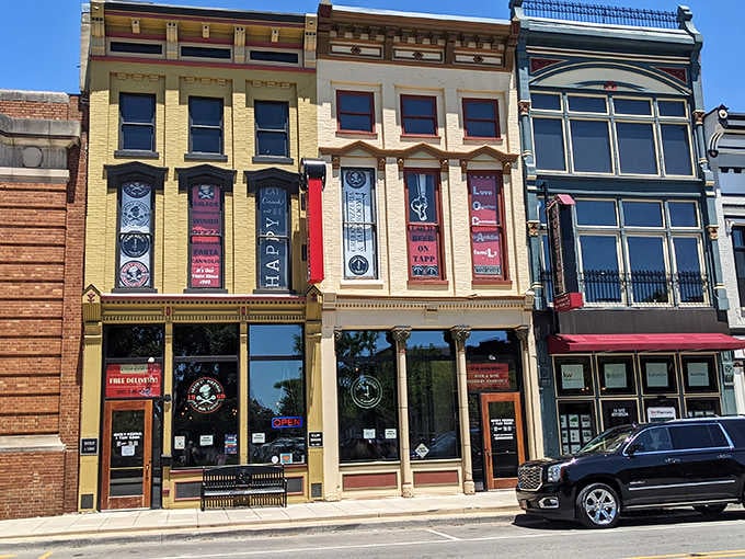 These storefronts wear their history like your favorite cardigan, comfortable and perfectly broken in with character.