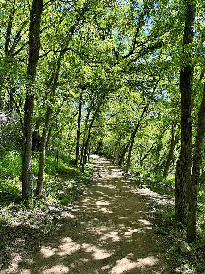 Sometimes the best trails are the ones that make you forget you're still in Texas &ndash; shaded, peaceful, and blissfully cool.