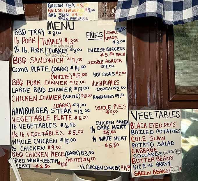 When your menu is handwritten and straightforward, you know the kitchen is too busy perfecting pork to worry about fancy fonts.