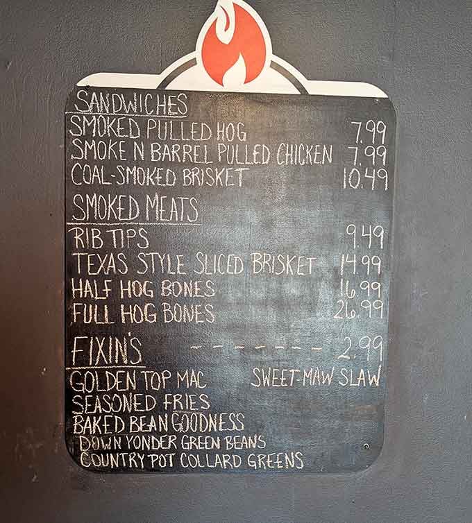 When a menu board looks this well-loved and hand-chalked, you know the food's going to be authentic.