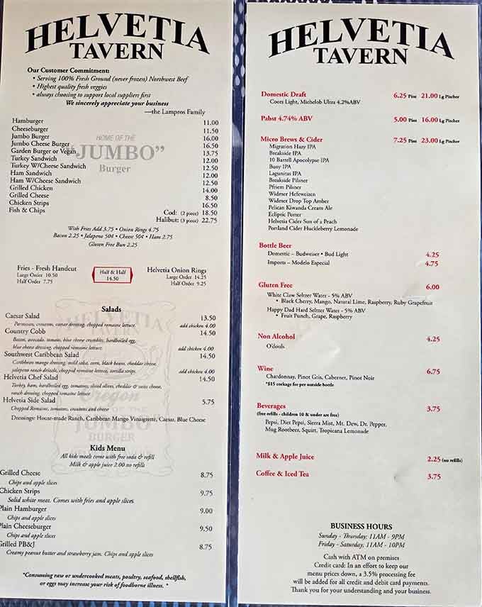 Simple menu, serious business &ndash; when you know what you do well, why complicate things?