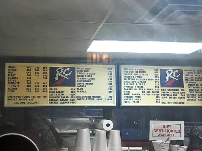 When the menu board is this straightforward, you know they're confident in what they're serving every single day.